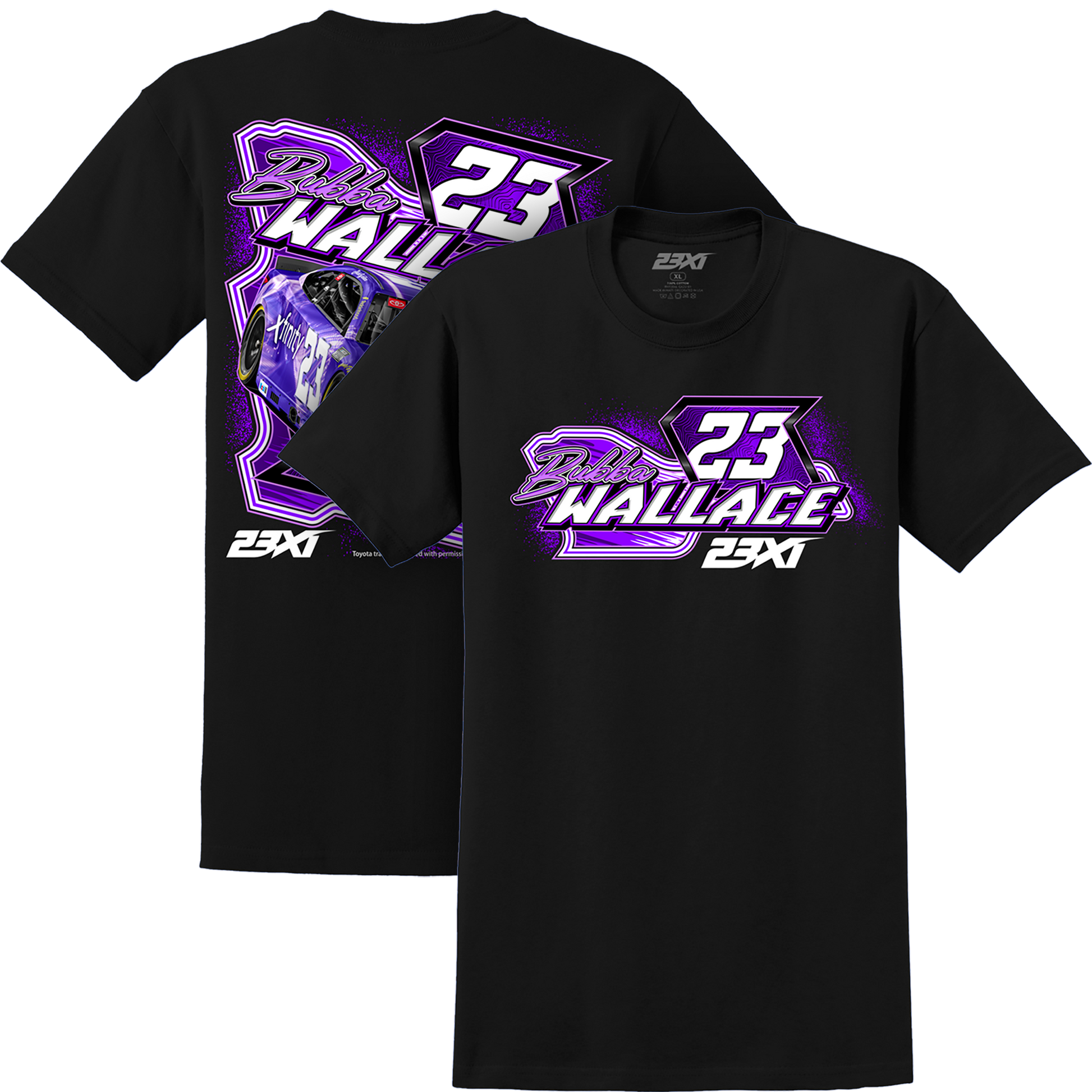 BLACK XFINITY TEE – Bubba Wallace Store
