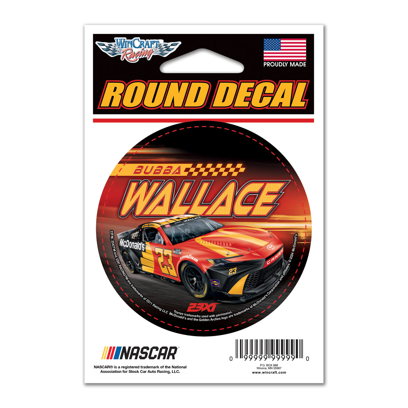 MCDONALD'S ROUND DECAL – Bubba Wallace Store